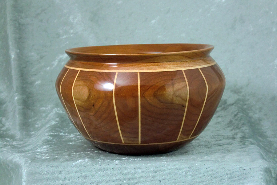Cherry and Maple Stave Bowl : Ted's Woodshop