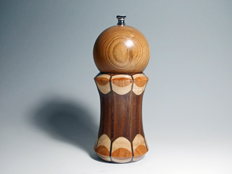 Segmented Stave Pepper Mill : Ted's Woodshop