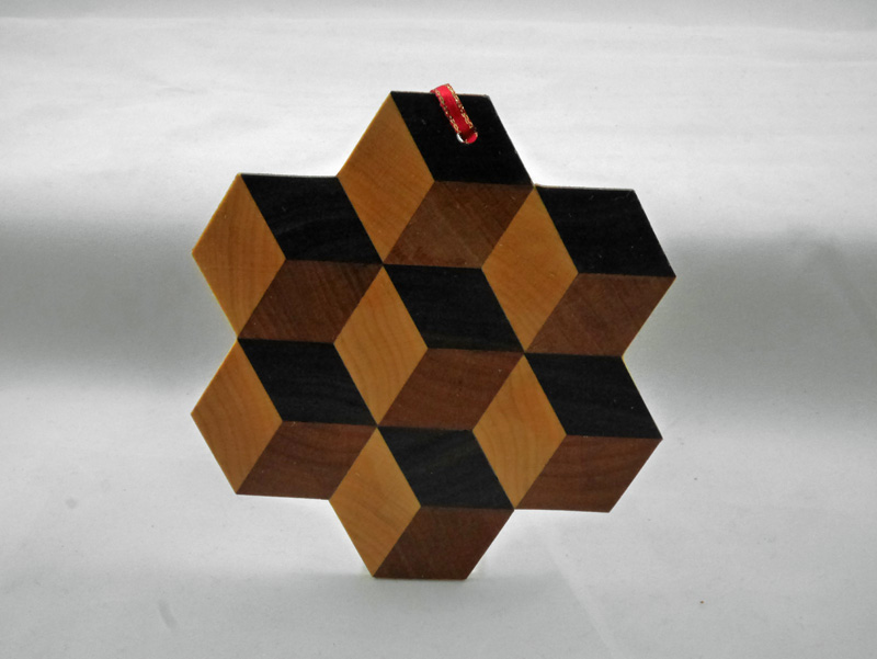 Tumbling Blocks Ornament : Ted's Woodshop