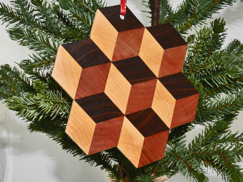 Tumbling Blocks Ornament : Ted's Woodshop