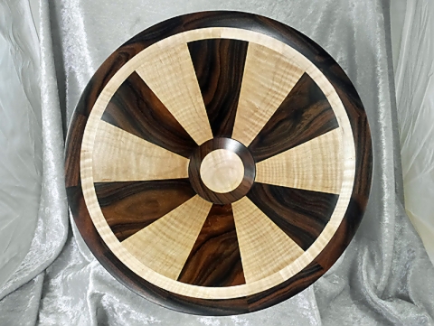 "Test Pattern" Tapered Stave Bowl : Ted's Woodshop